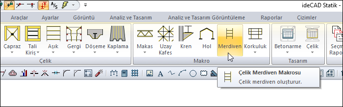 Çelik Merdiven Oluşturma