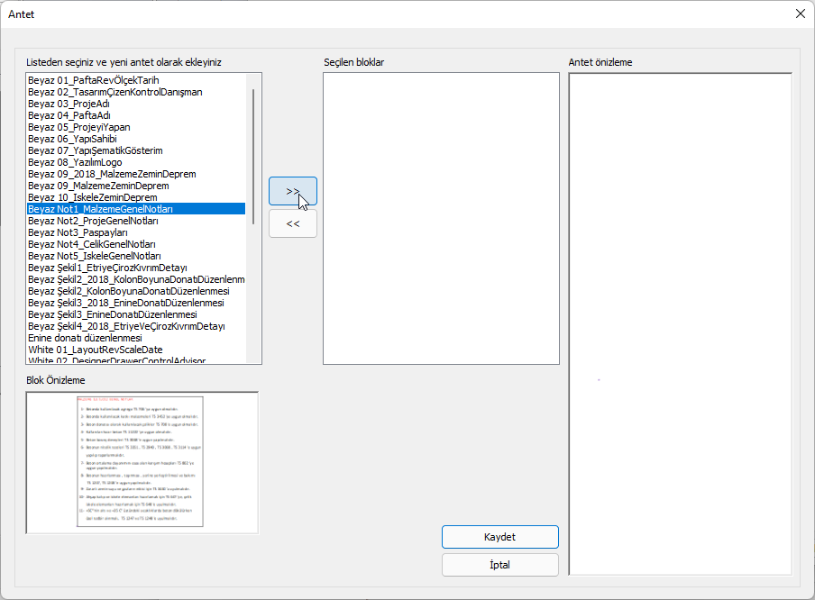 Yeni Antet Oluşturma