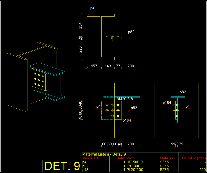 Çelik Çizimlerin Oluşturulması ve İncelenmesi