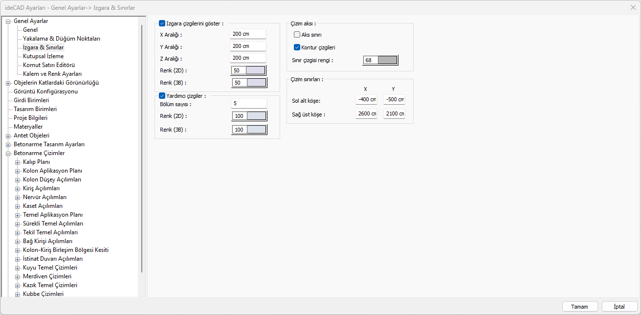Genel Ayarlar Sekmesi