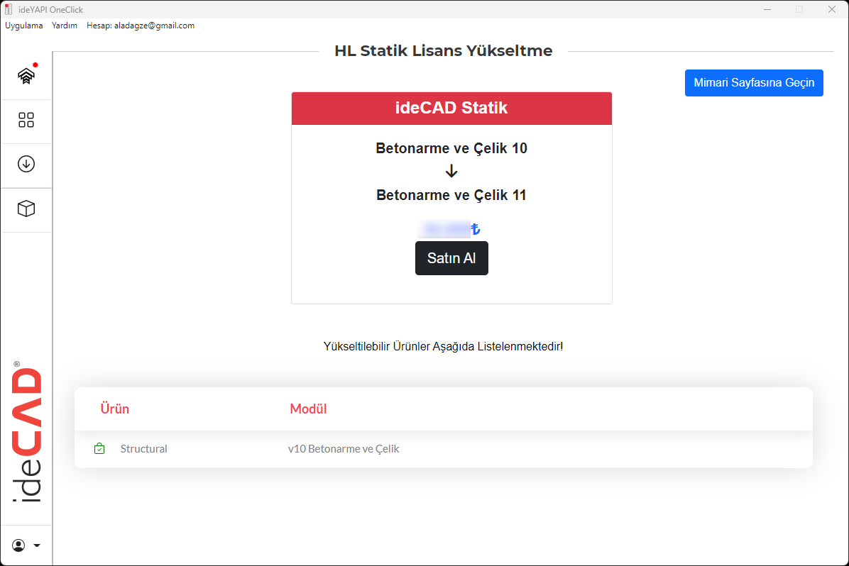 ideCAD V11'e Nasıl Yükseltilir?