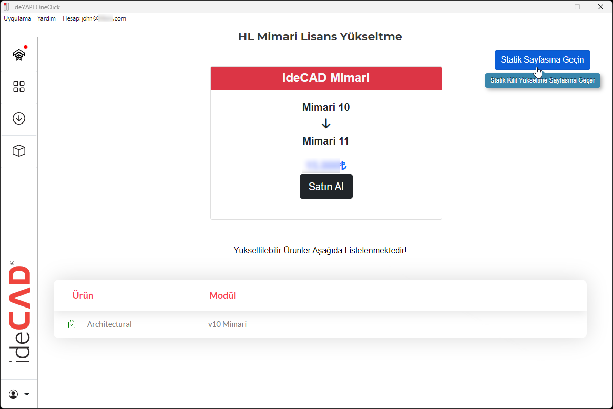 ideCAD V11'e Nasıl Yükseltilir?