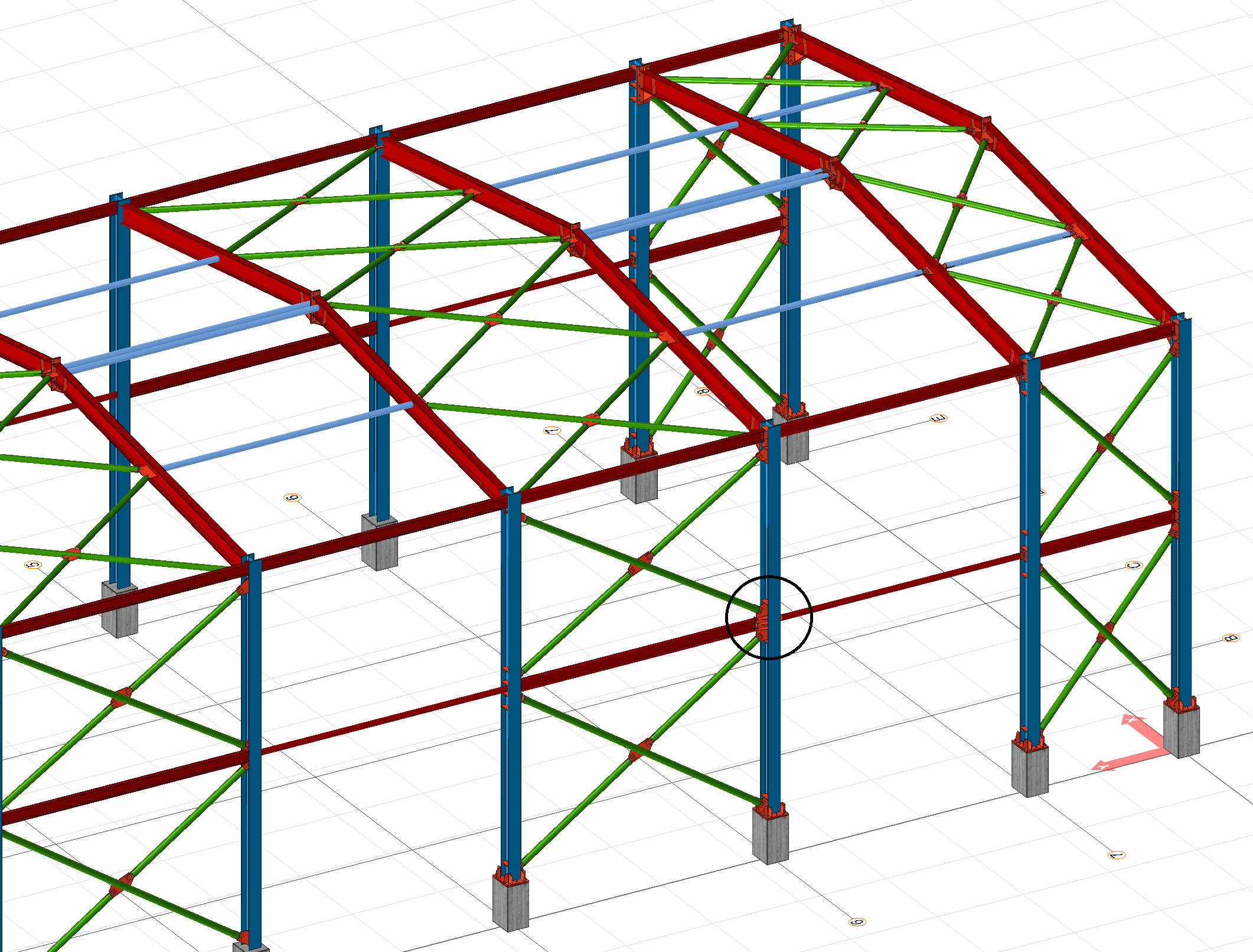 Etkileşimli Çelik Kolon-Alın Levhalı Kiriş-Düşey Çapraz uç Birleşimleri