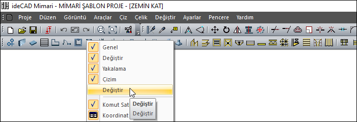Toolbar kayboldu, nasıl geri getirebilirim?